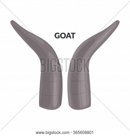 Horn Goat Vector Icon Vector & Photo (Free Trial) | Bigstock