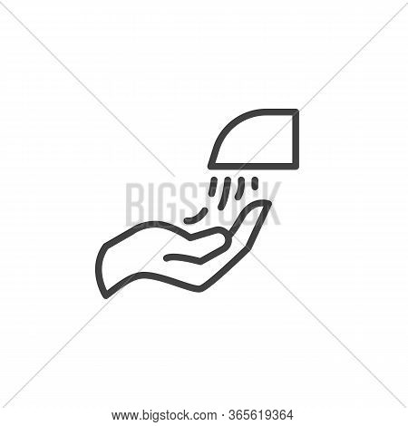 Hands Drying Line Vector & Photo (Free Trial) | Bigstock
