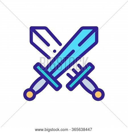 Battle Swords Icon Vector & Photo (Free Trial) | Bigstock