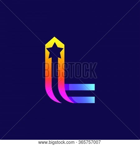 Letter L Logo Star Vector & Photo (Free Trial) | Bigstock