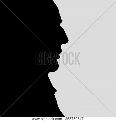 Two Face Optical Vector & Photo (Free Trial) | Bigstock