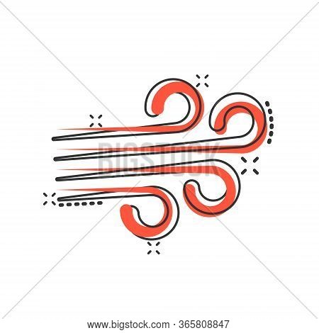 Wind Icon Comic Style Vector & Photo (Free Trial) | Bigstock