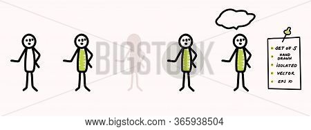Hand Drawn Stick Vector & Photo (Free Trial) | Bigstock