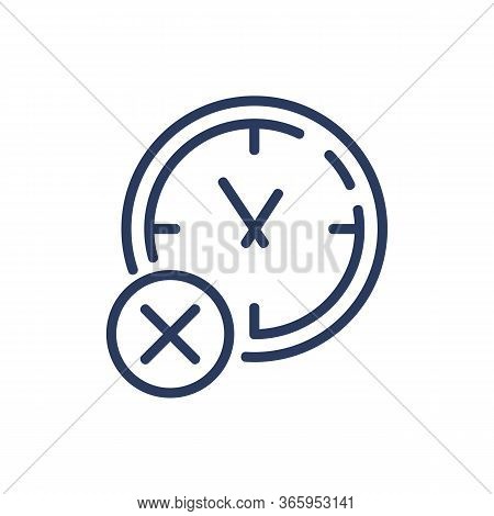 Clock Cross Mark Thin Vector & Photo (Free Trial) | Bigstock