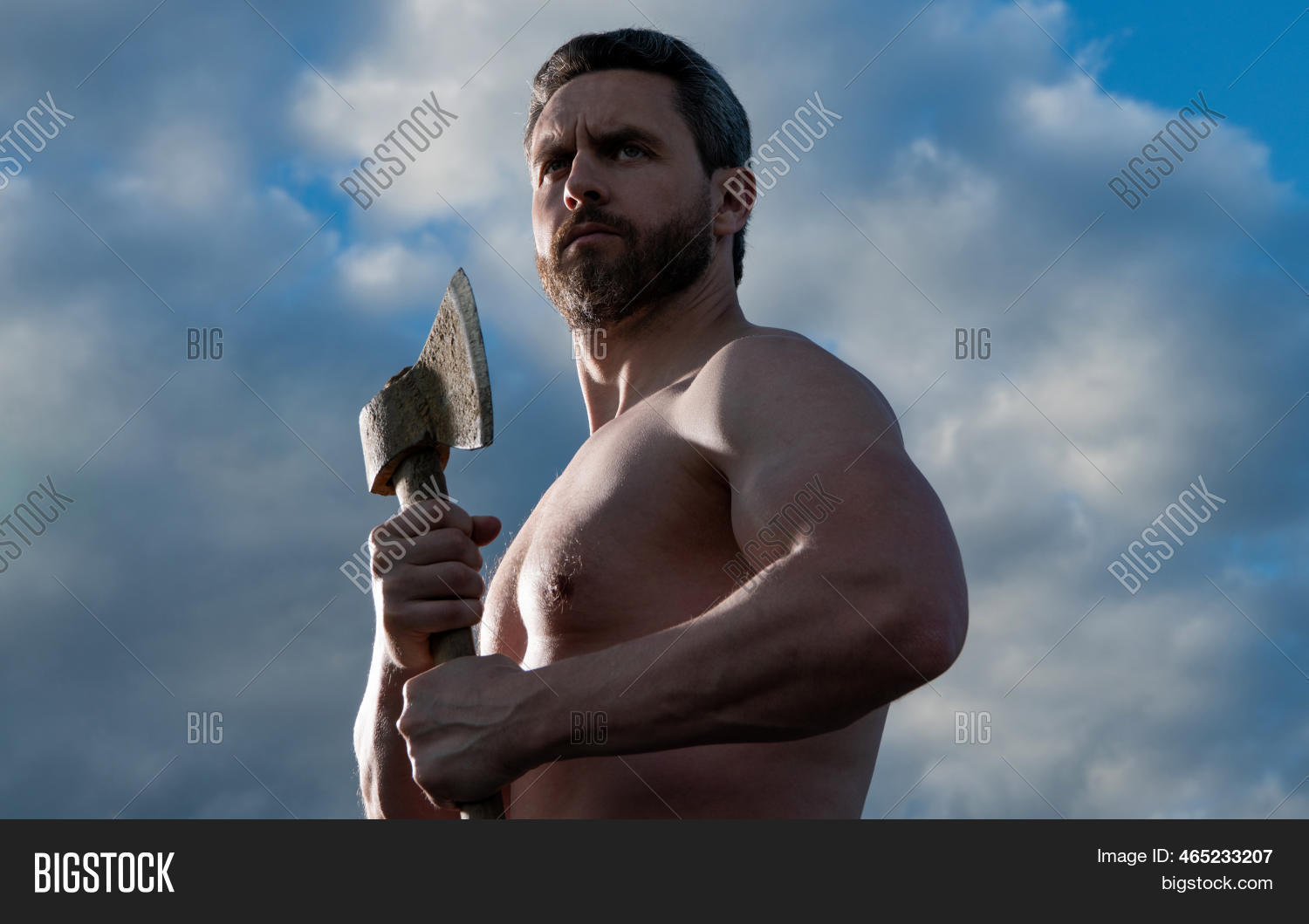 Shirtless Man Axe. Image & Photo (Free Trial) | Bigstock