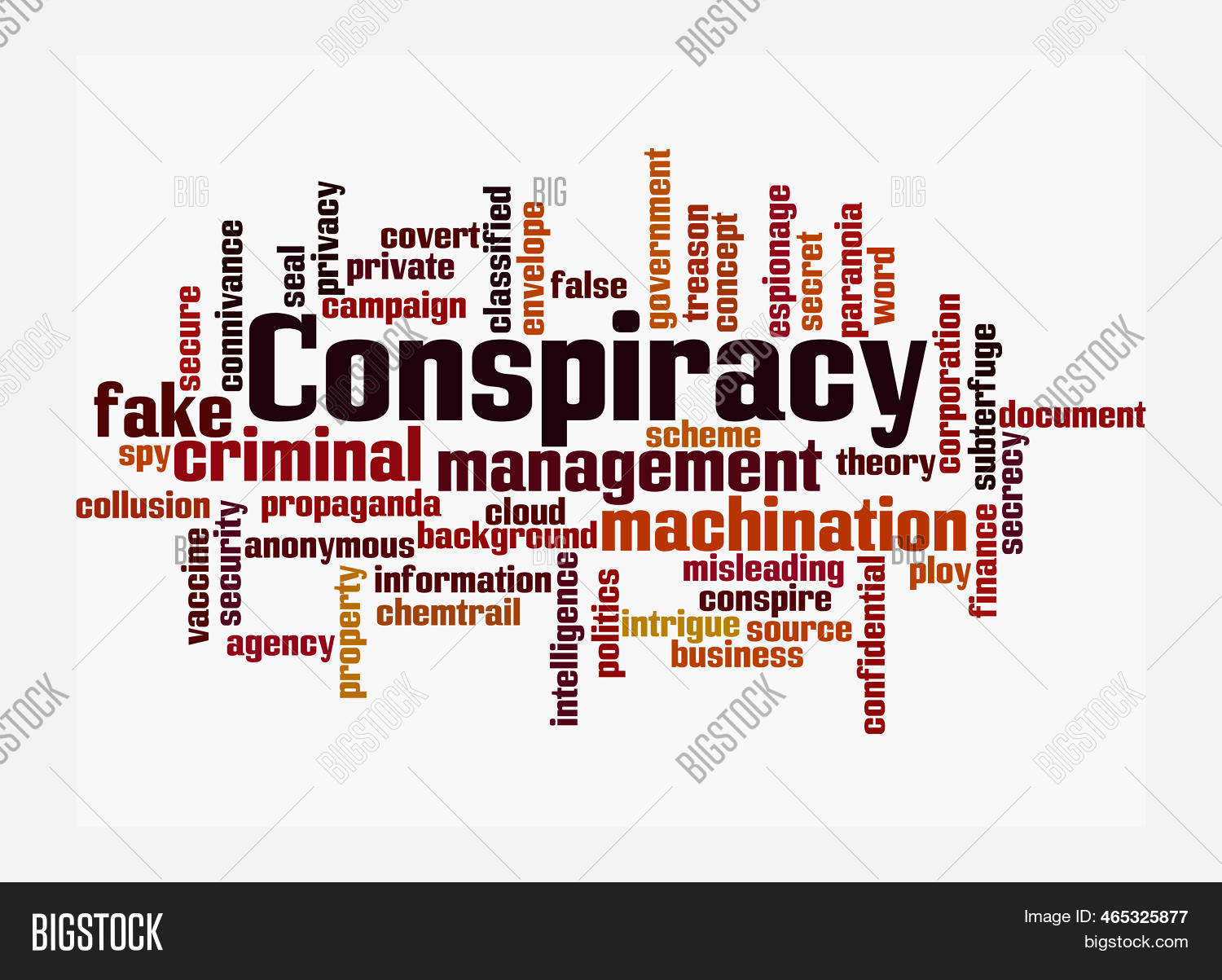 Word Cloud Conspiracy Image & Photo (Free Trial) | Bigstock