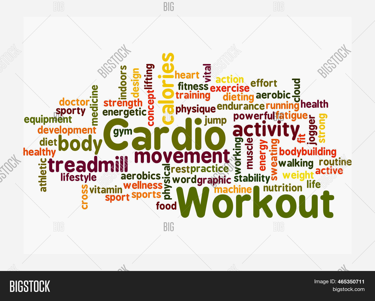 Word Cloud Cardio Image & Photo (Free Trial) | Bigstock