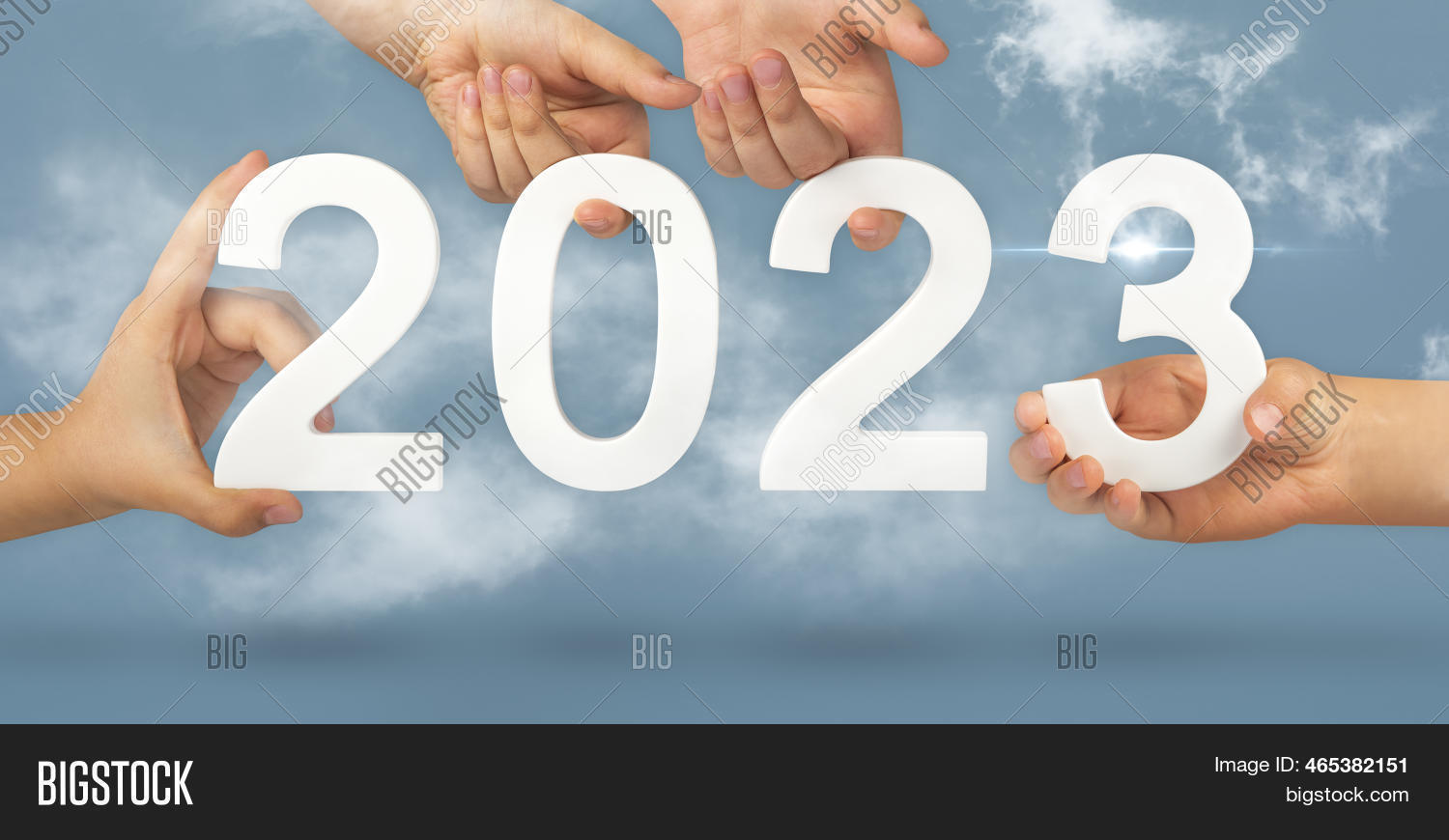Numbers Hands 2 0 2 3 Image & Photo (Free Trial) | Bigstock