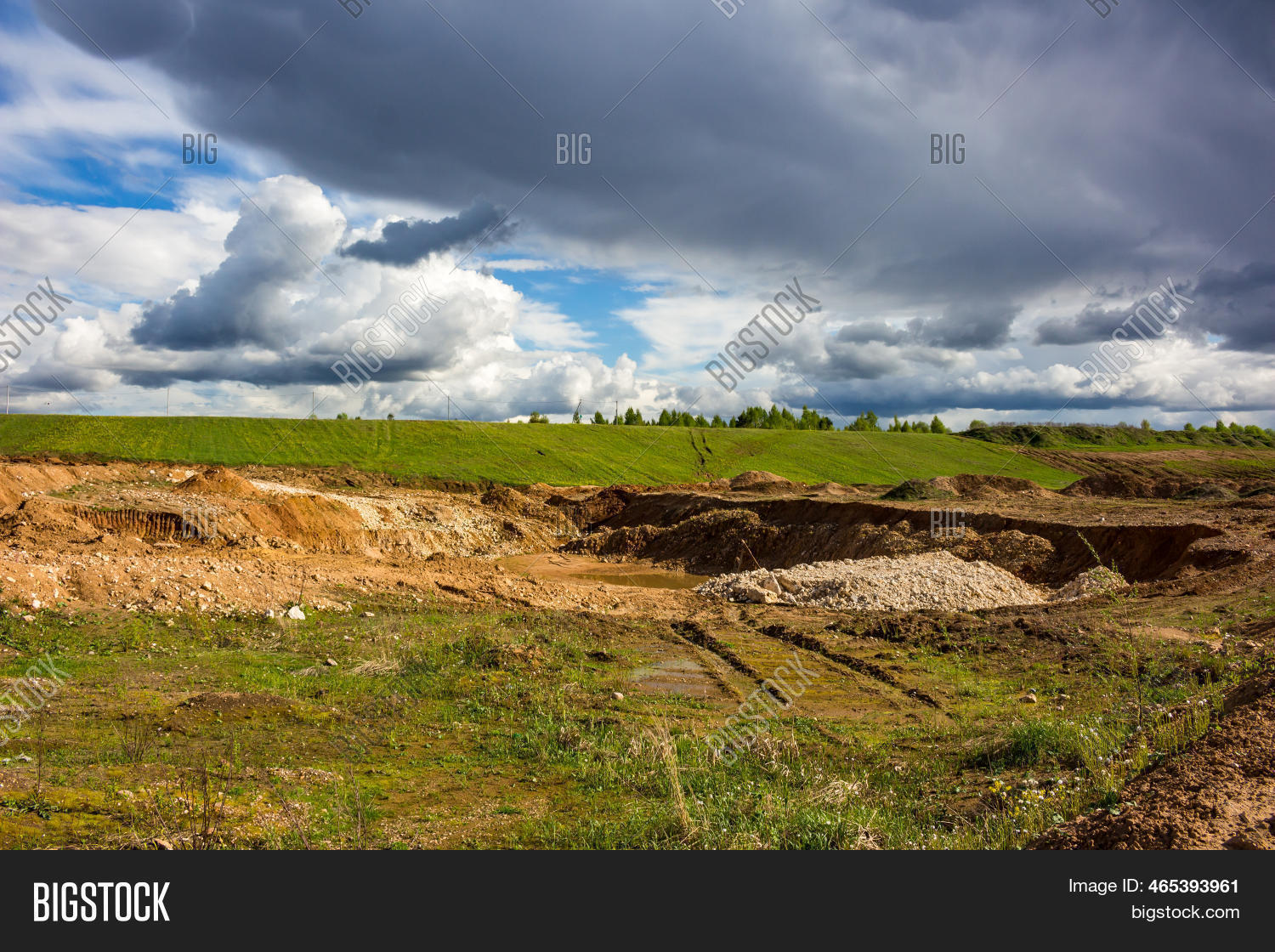 Quarry Pit Dug Middle Image & Photo (Free Trial) | Bigstock