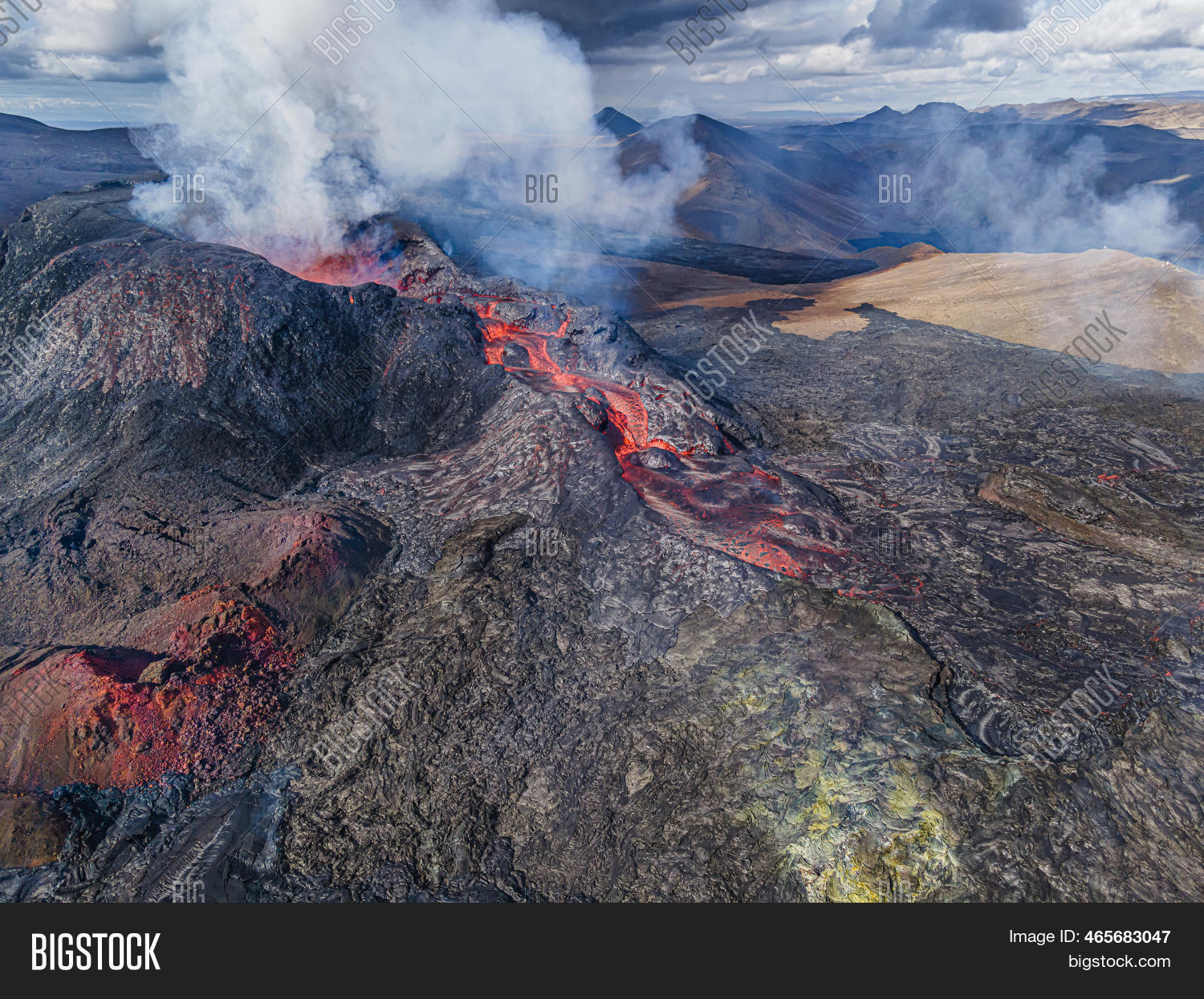 Liquid Magma Flows Image & Photo (Free Trial) | Bigstock