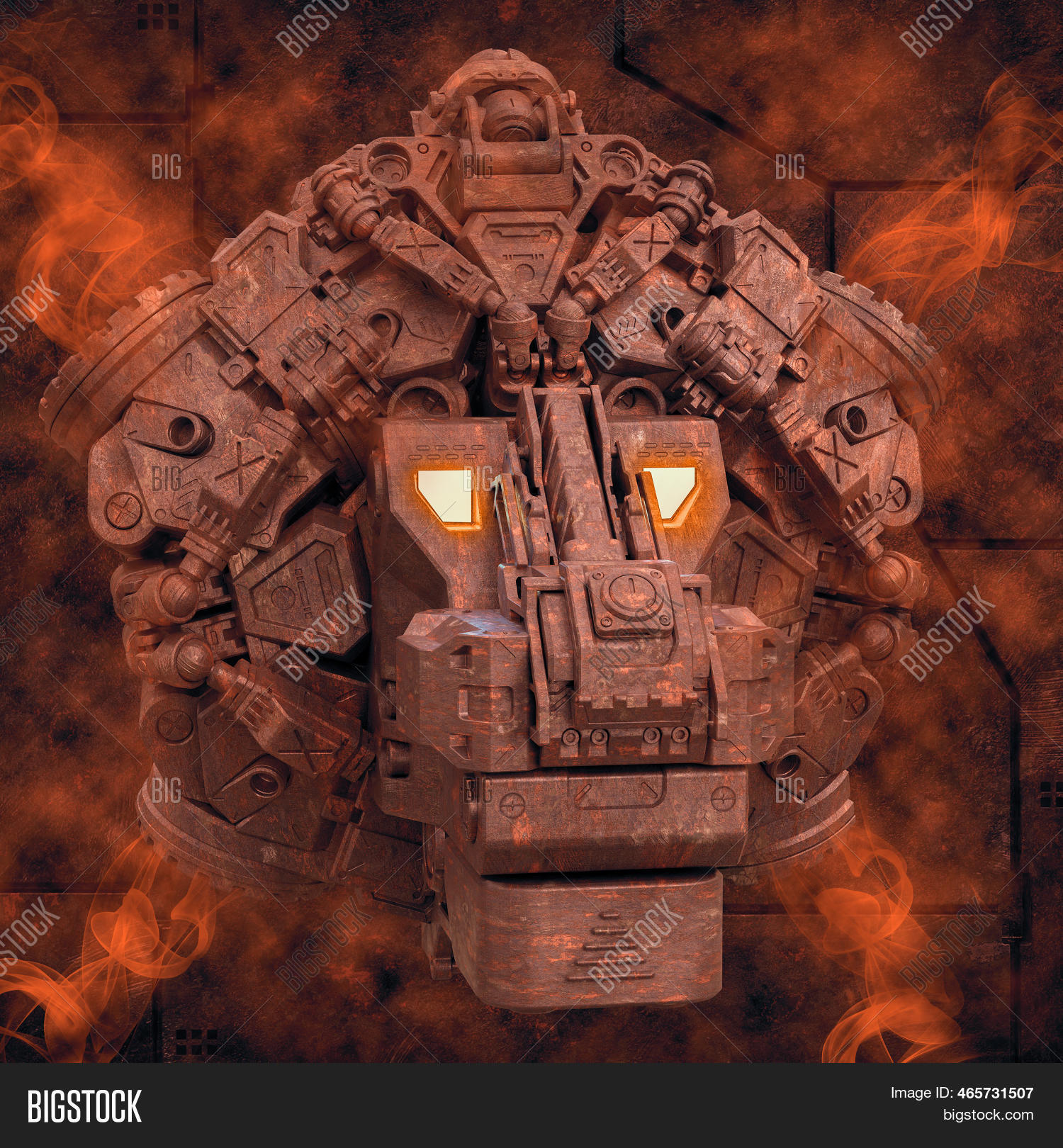 Robot Lion Iron Head. Image & Photo (Free Trial) | Bigstock