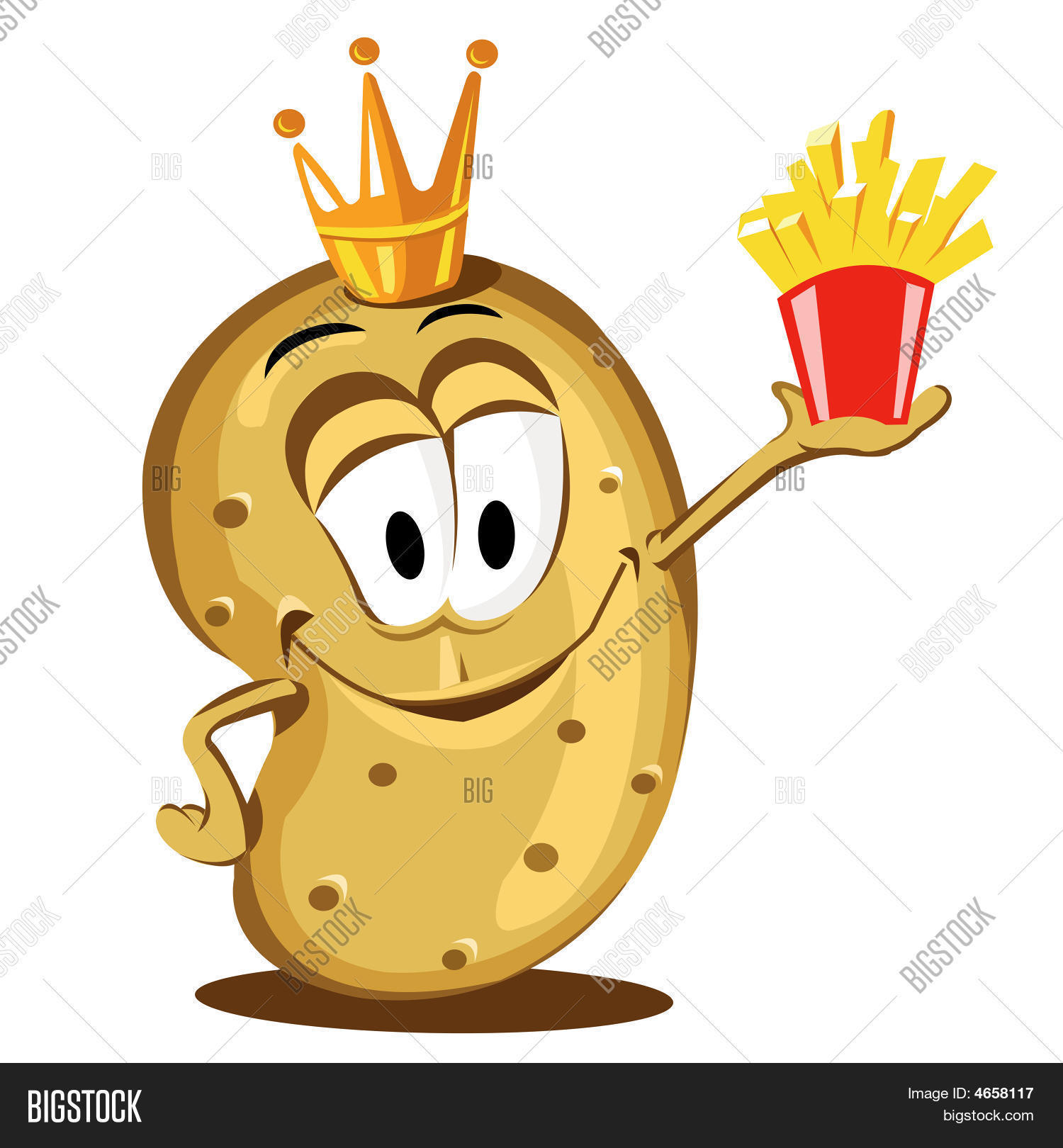 Happy Potato Vector & Photo (Free Trial) | Bigstock
