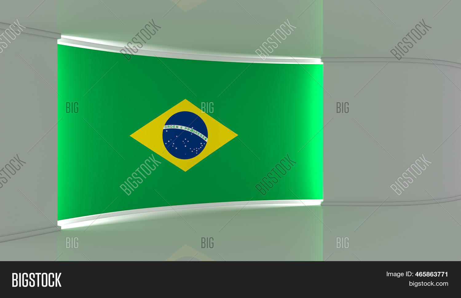 Tv Studio. Brazil Flag Image & Photo (Free Trial) | Bigstock