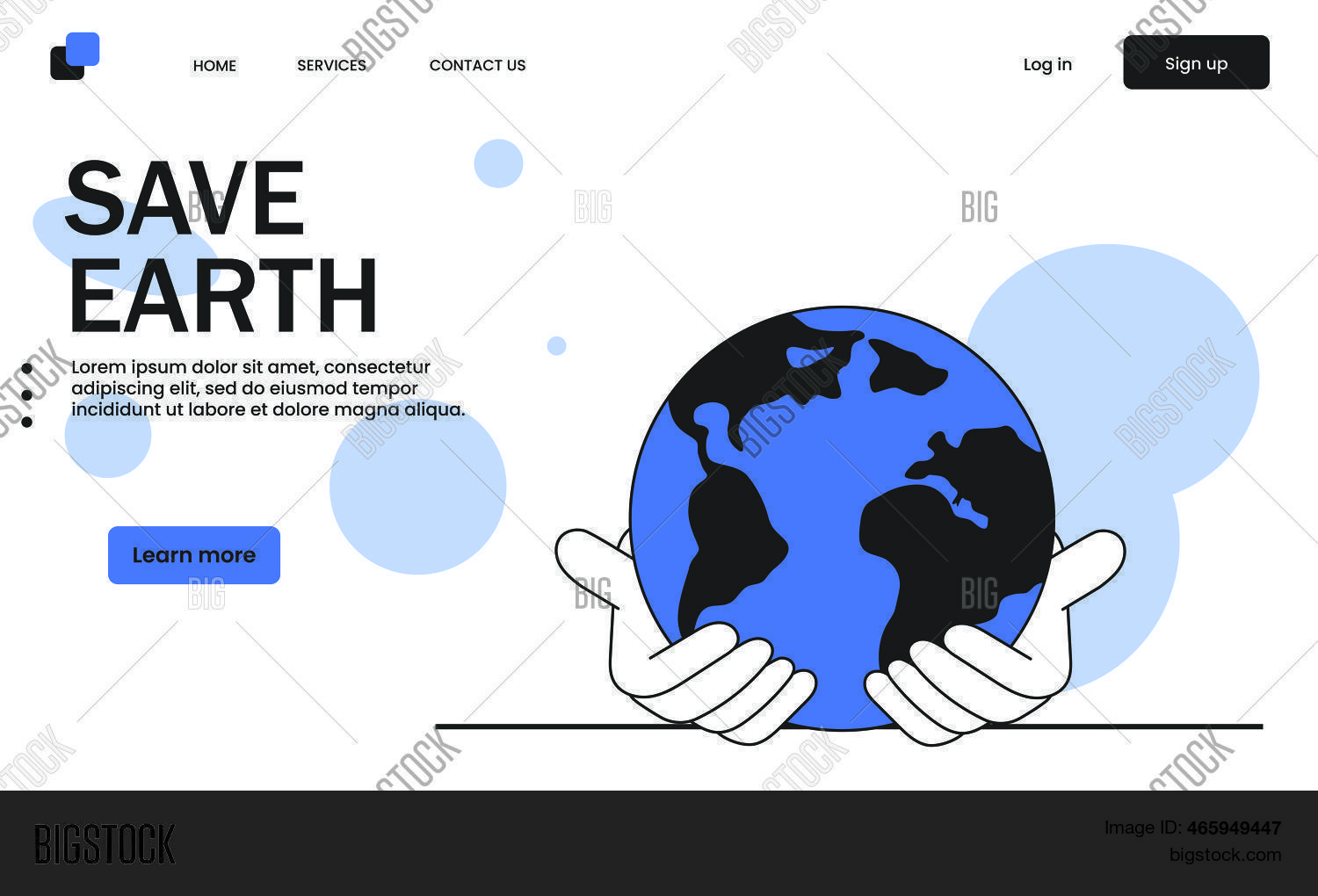 Save Earth Hands Vector & Photo (Free Trial) | Bigstock