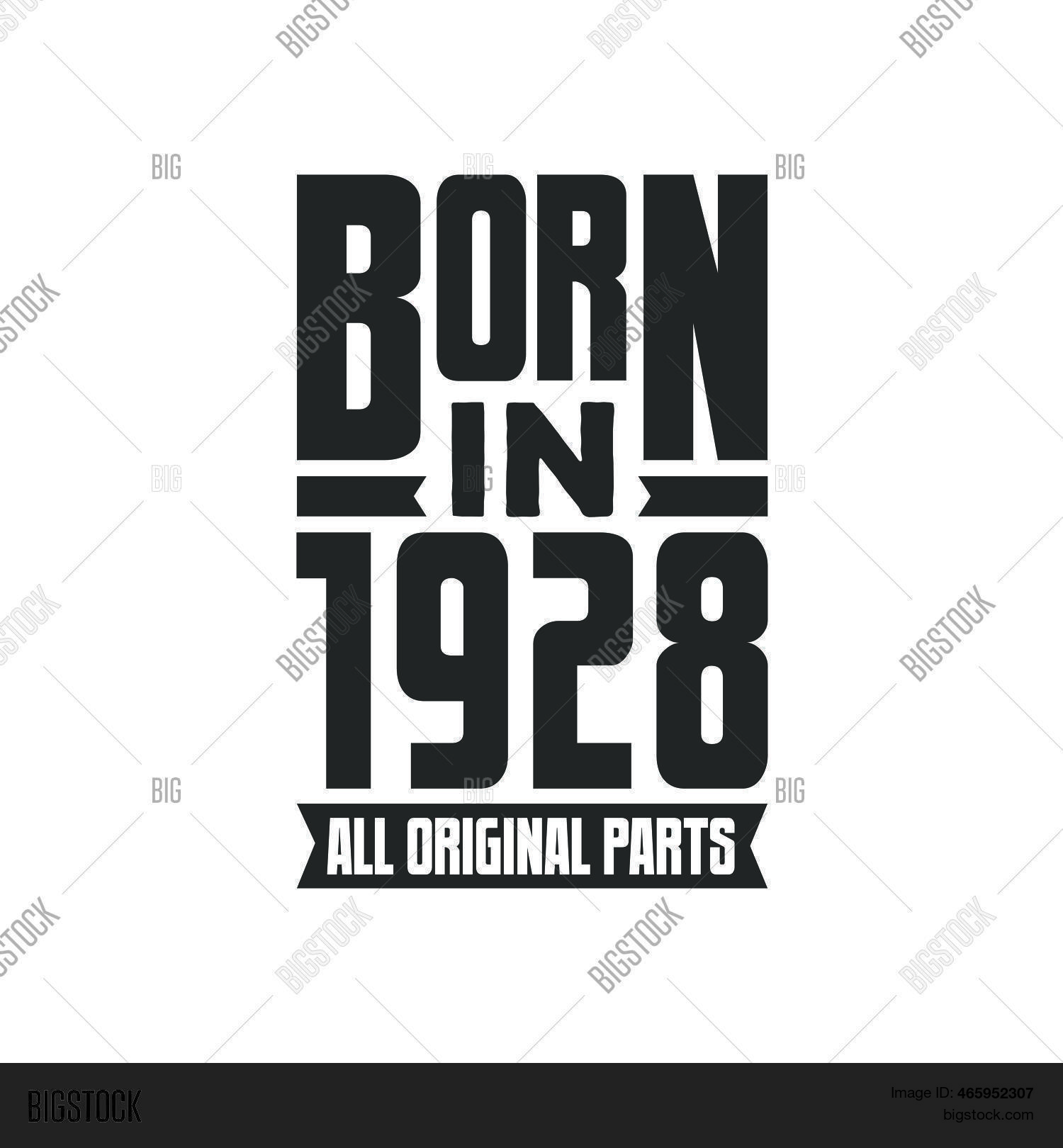 Born 1928 Birthday Vector & Photo (Free Trial) | Bigstock