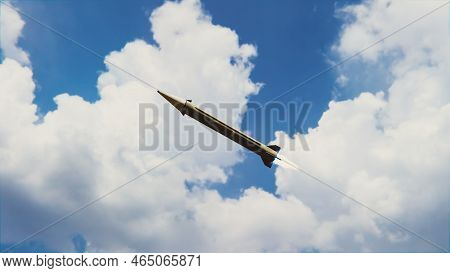 Missile Flying Sky, Image & Photo (Free Trial) | Bigstock