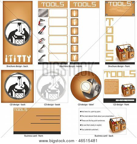 Tools Template Design Vector & Photo (Free Trial) | Bigstock