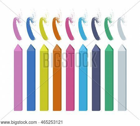 Chalks Scribbles Set Vector & Photo (Free Trial) | Bigstock