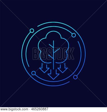 Deforestation Line Vector & Photo (Free Trial) | Bigstock