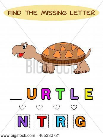 Find Missing Letter. Vector & Photo (Free Trial) | Bigstock