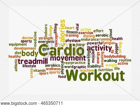 Word Cloud Cardio Image & Photo (Free Trial) | Bigstock