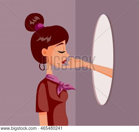 Sad Woman Trying Pick Vector & Photo (Free Trial) | Bigstock