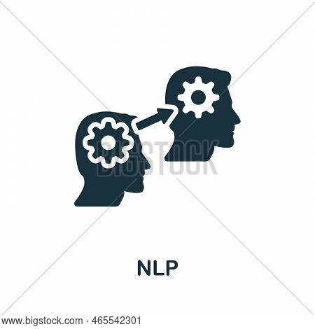 Nlp Icon. Monochrome Vector & Photo (Free Trial) | Bigstock
