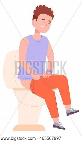 Child Diarrhea. Boy Vector & Photo (Free Trial) | Bigstock