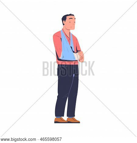 Young Man Broken Arm Vector & Photo (Free Trial) | Bigstock