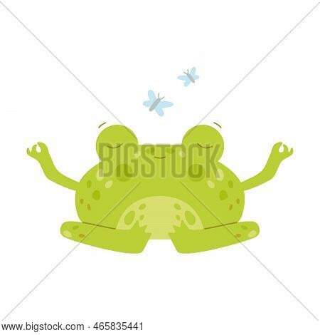 Cute Happy Toad Frog Vector & Photo (Free Trial) | Bigstock