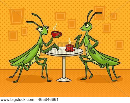 Two Cartoon Mantis Image & Photo (Free Trial) | Bigstock