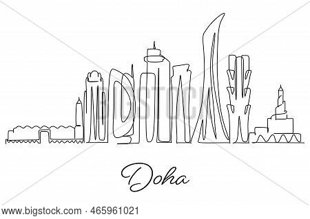 Doha City Qatar Vector & Photo (Free Trial) | Bigstock