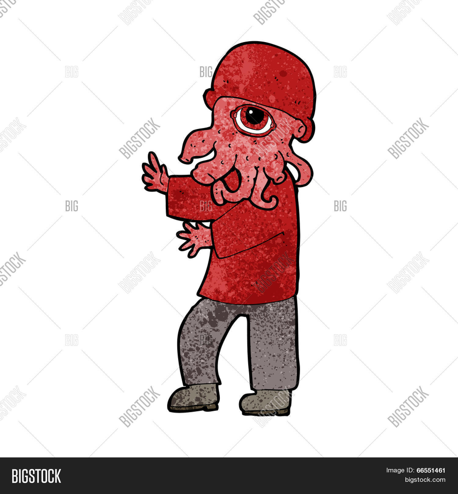Cartoon Alien Man Vector & Photo (Free Trial) | Bigstock
