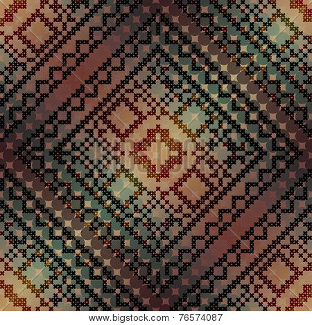 Cross-stitch Pattern Vector & Photo (Free Trial) | Bigstock