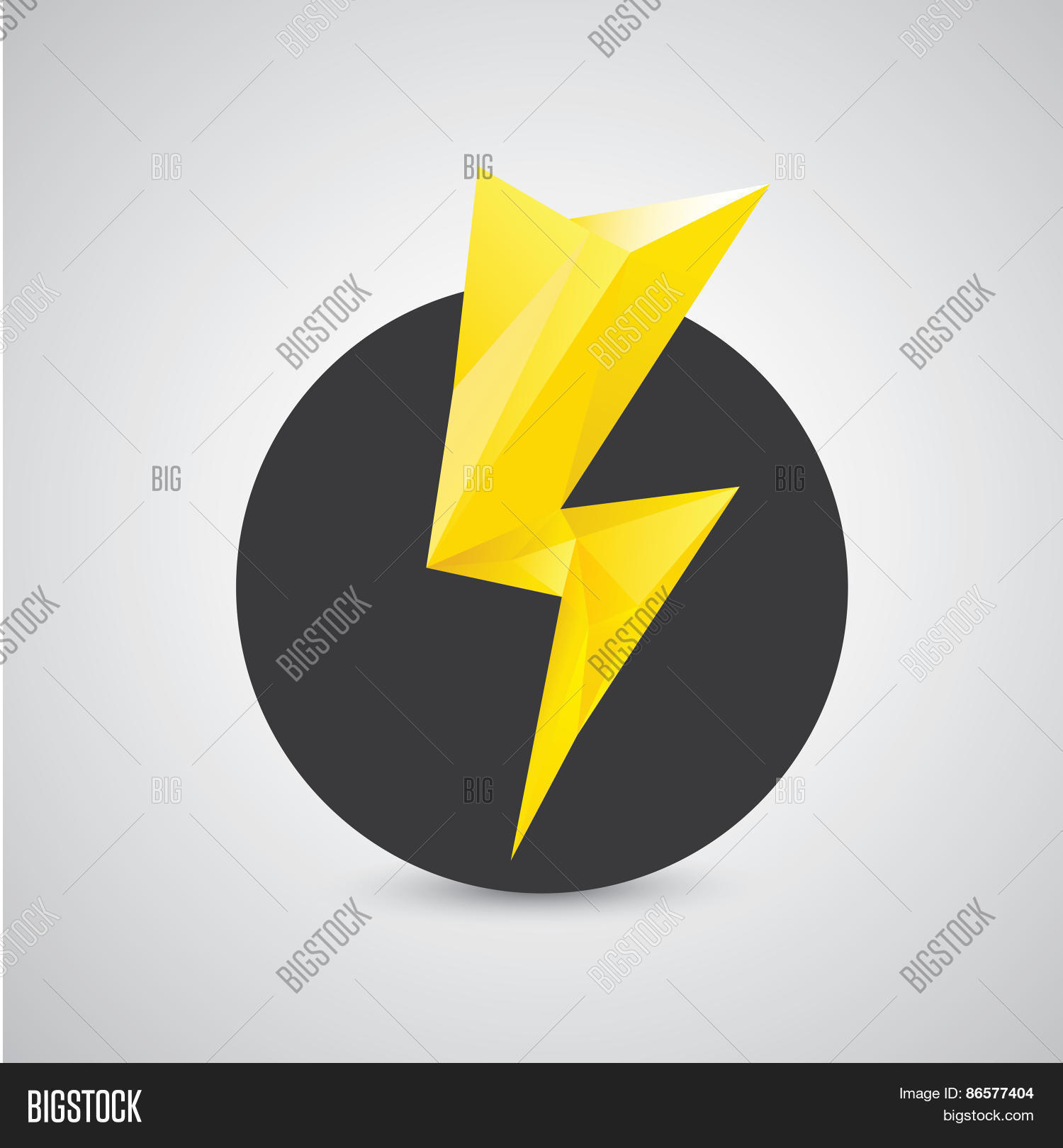 Orange Lightning Bolt Vector & Photo (Free Trial) | Bigstock