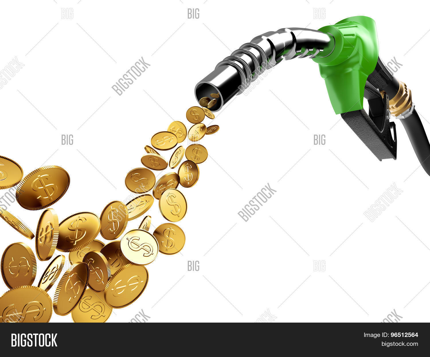 Gasoline Pump Gold Image & Photo (Free Trial) | Bigstock