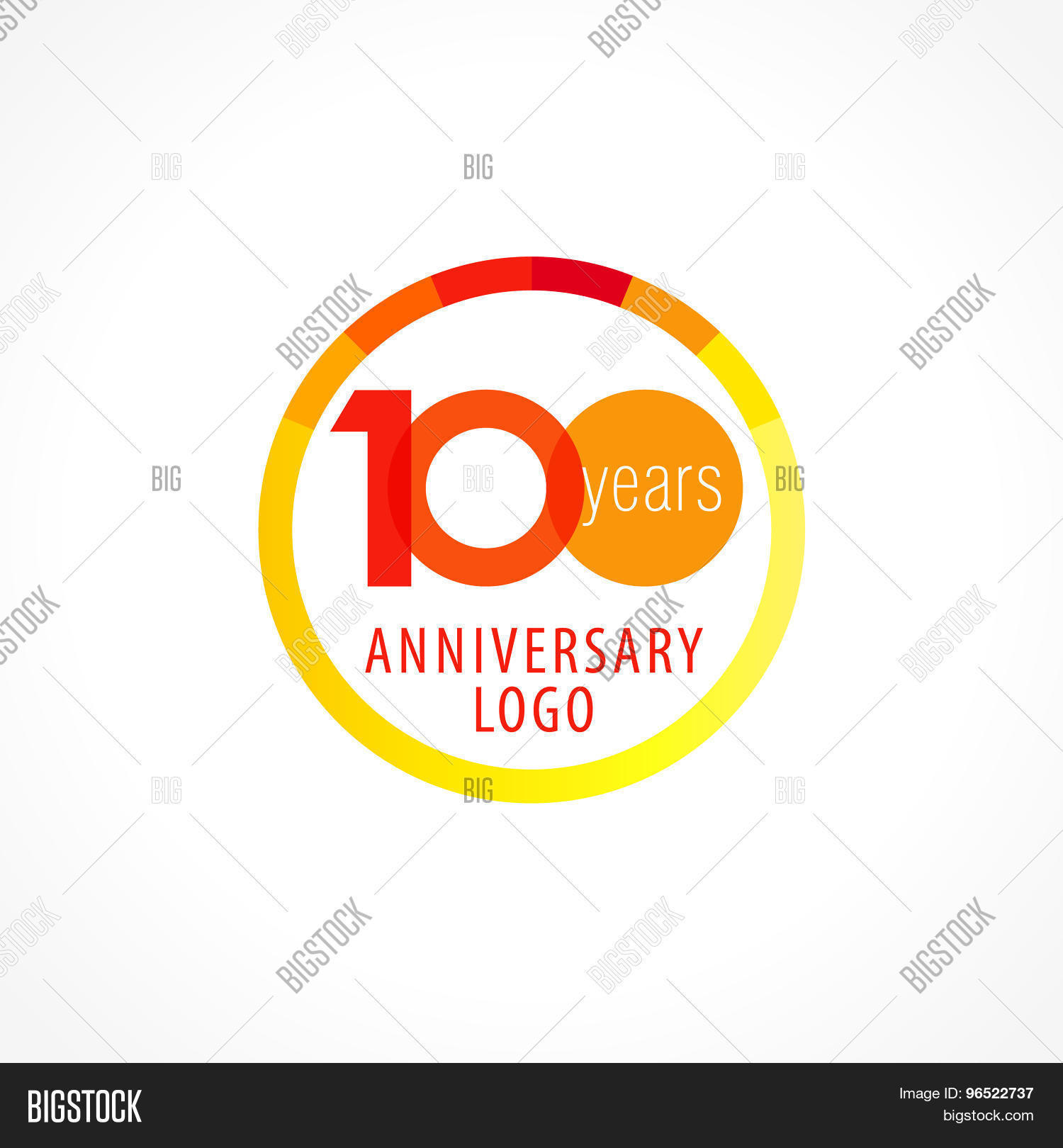 100 Years Old Circle Vector & Photo (Free Trial) | Bigstock