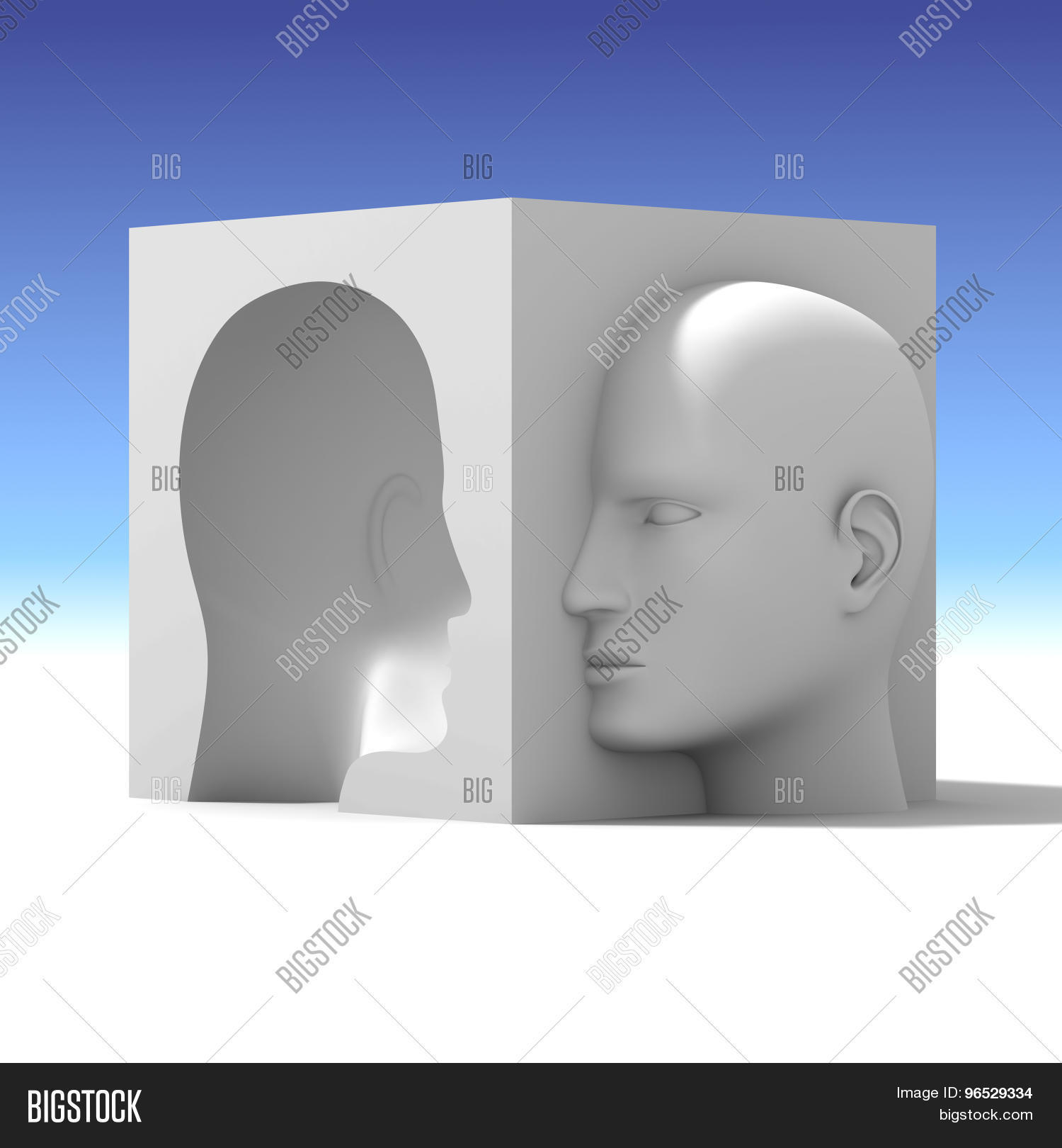 Two Opposite Face Image & Photo (Free Trial) | Bigstock