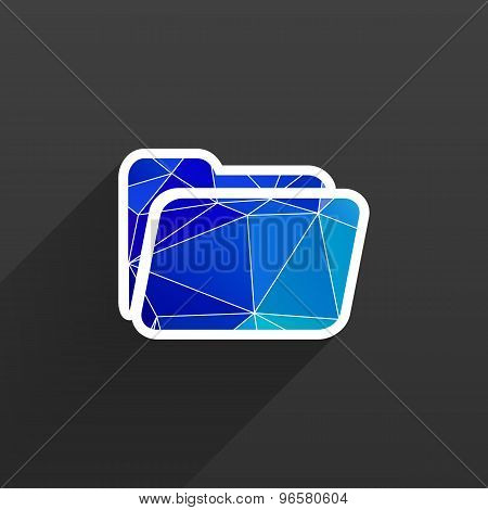 Circle Icon Folder Vector & Photo (Free Trial) | Bigstock