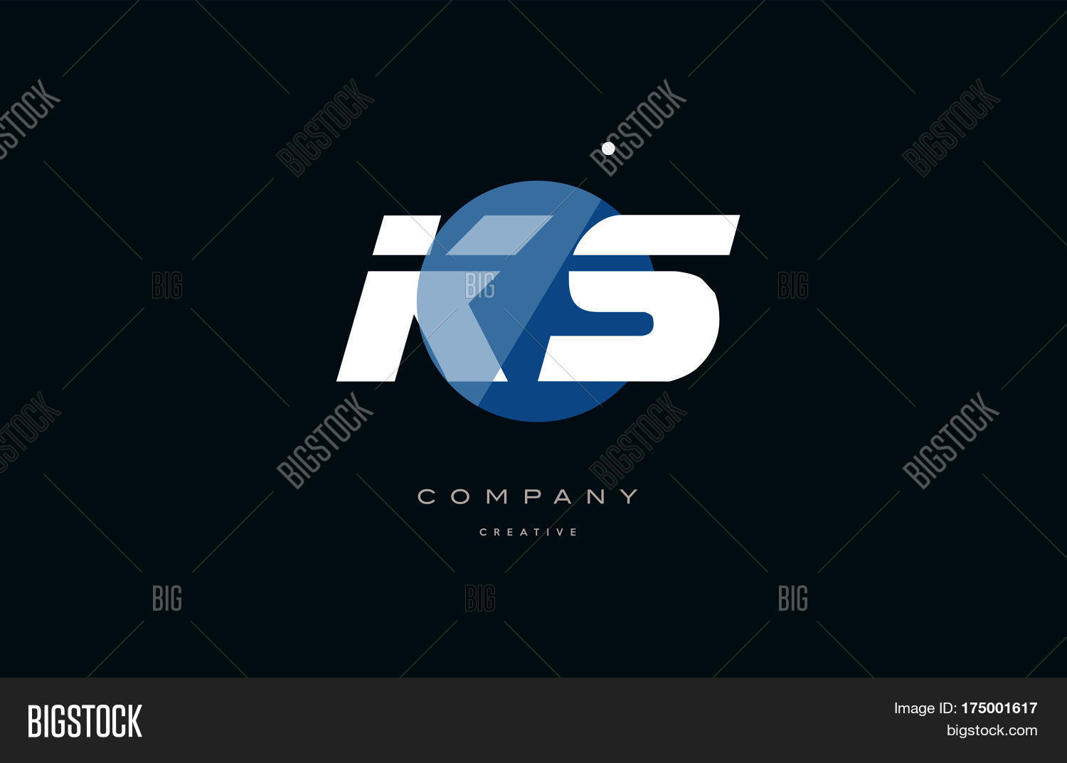 Ks K S Blue White Vector & Photo (Free Trial) | Bigstock