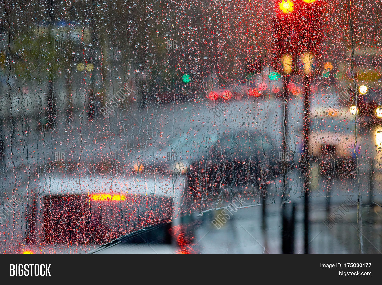 London Rain View Red Image & Photo (Free Trial) | Bigstock
