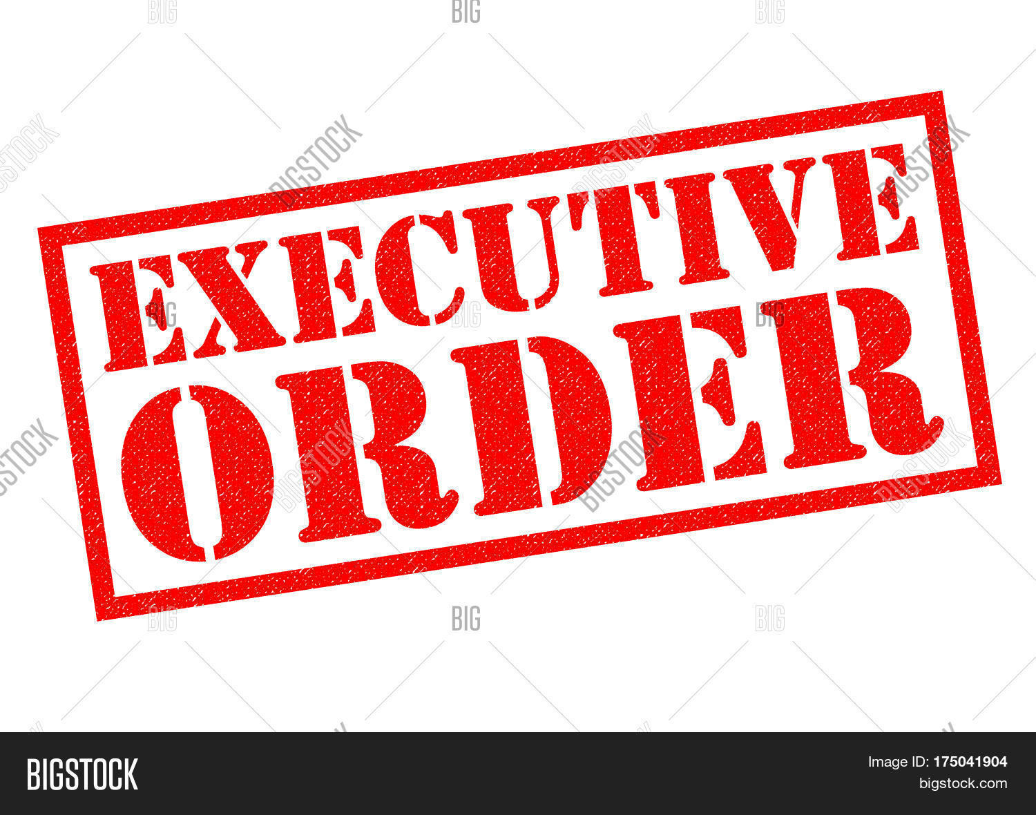 EXECUTIVE ORDER Red Image & Photo (Free Trial) | Bigstock