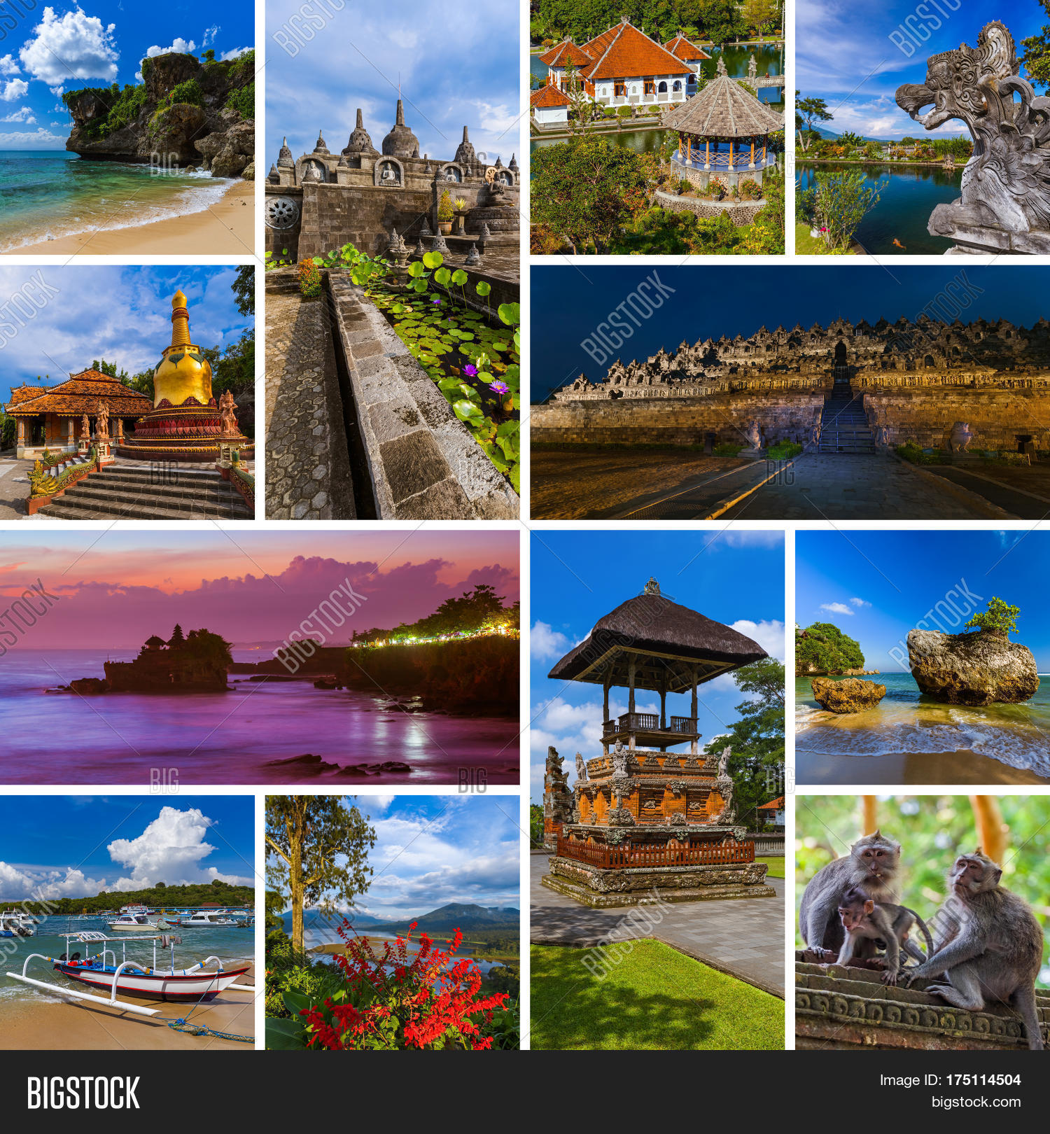 Collage Bali Indonesia Image & Photo (Free Trial) | Bigstock