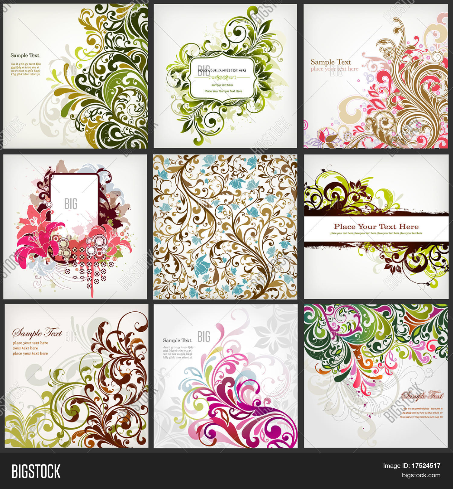 Floral Design Vector & Photo (Free Trial) | Bigstock