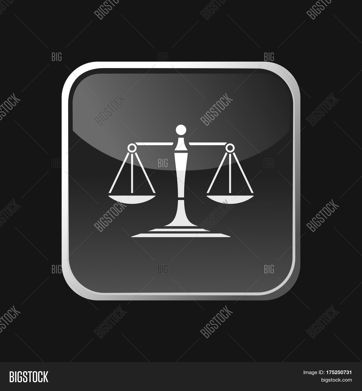Scales Justice Icon Vector & Photo (Free Trial) | Bigstock