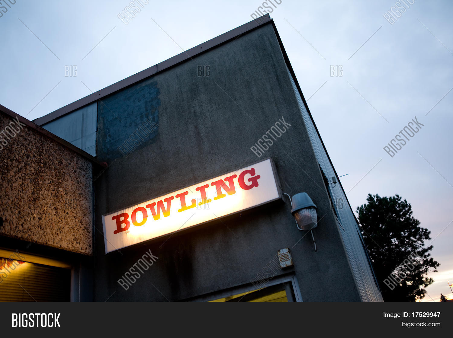 Retro Bowling Sign Image & Photo (Free Trial) | Bigstock