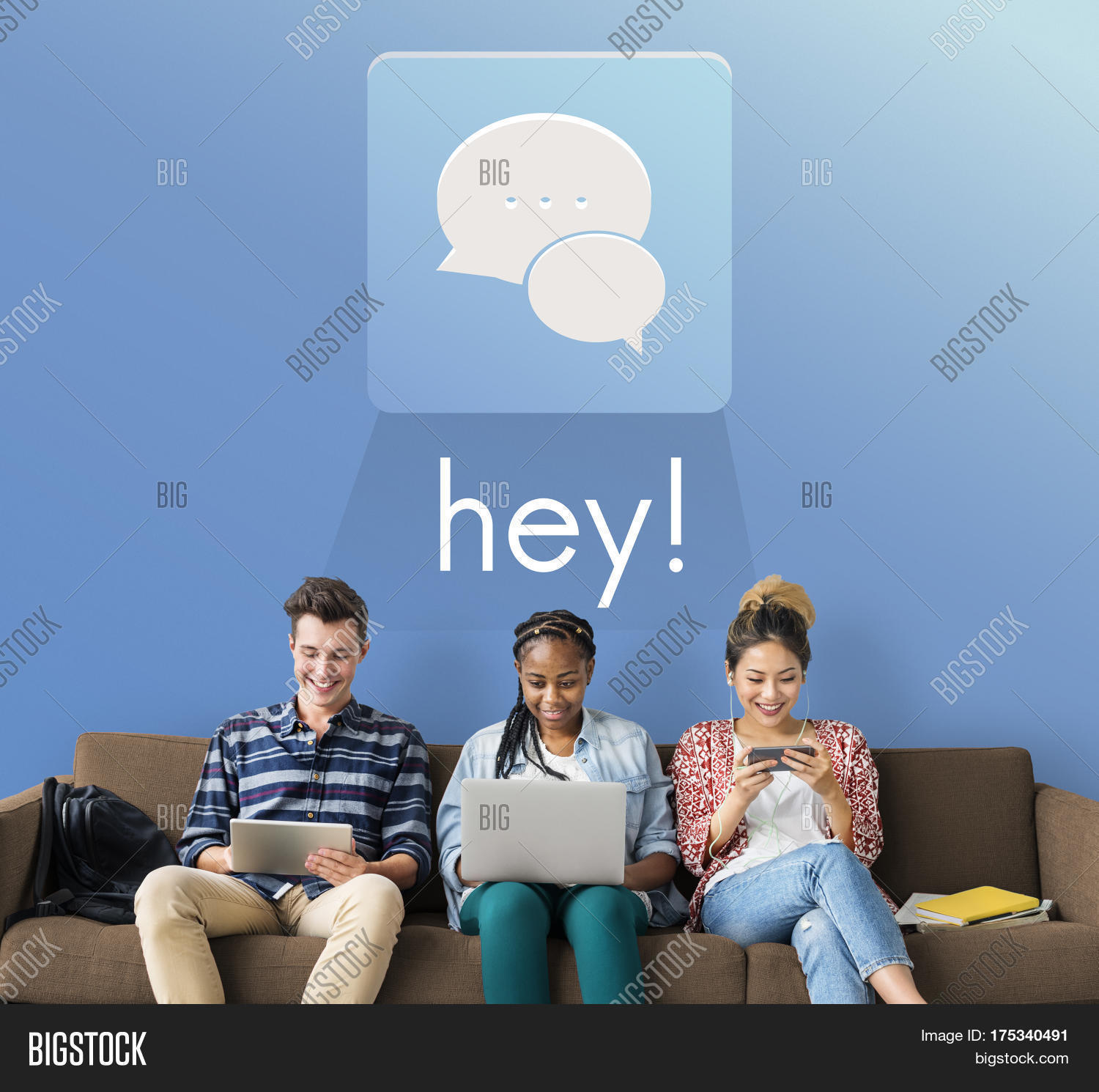 People Laptop Chat Image & Photo (Free Trial) | Bigstock