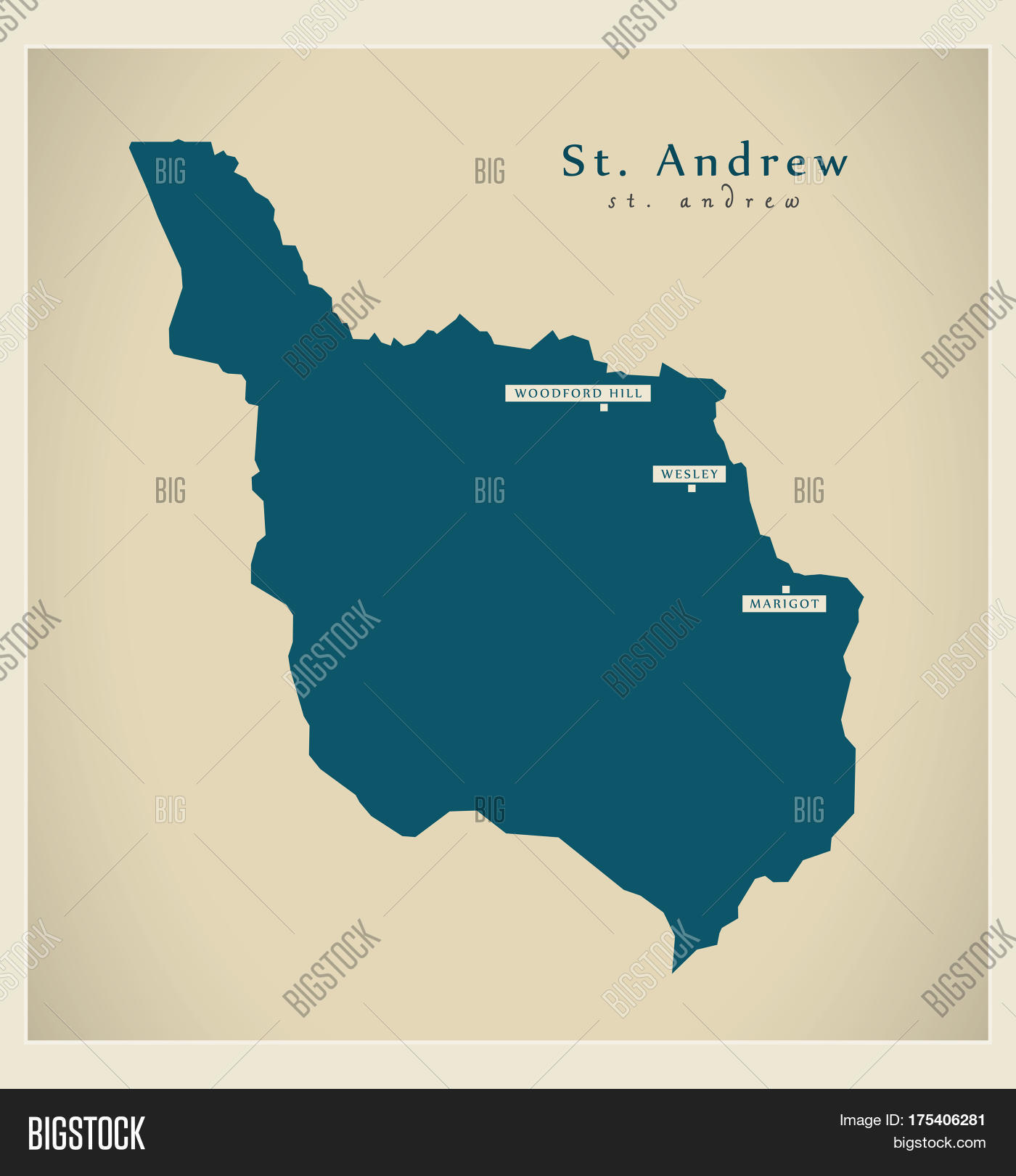 Modern Map - St. Image & Photo (Free Trial) | Bigstock