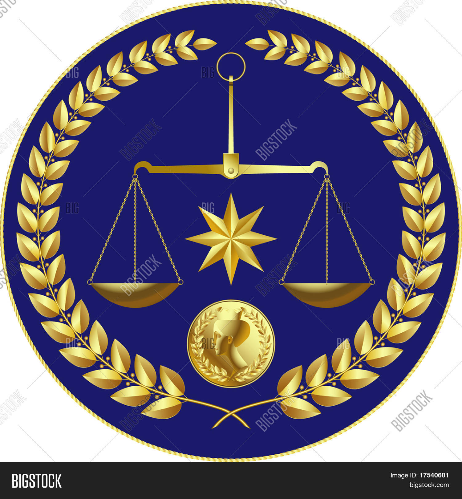 Vector Gold Scales Vector & Photo (Free Trial) | Bigstock