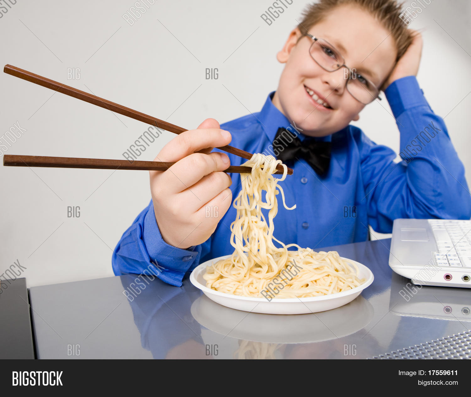 Hungry Fat Boy Eating Image & Photo (Free Trial) | Bigstock